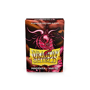 Arcane Tinman Dragon Shield Japanese Size Sleeves – Matte Magenta 60CT - Card Sleeves Smooth & Tough - Compatible with Pokemon, Yugioh, & More– TCG, OCG,ART11126