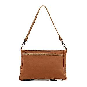 Myra Bag Florid Upcycled Canvas & Leather Small Crossbody Bag S-1458