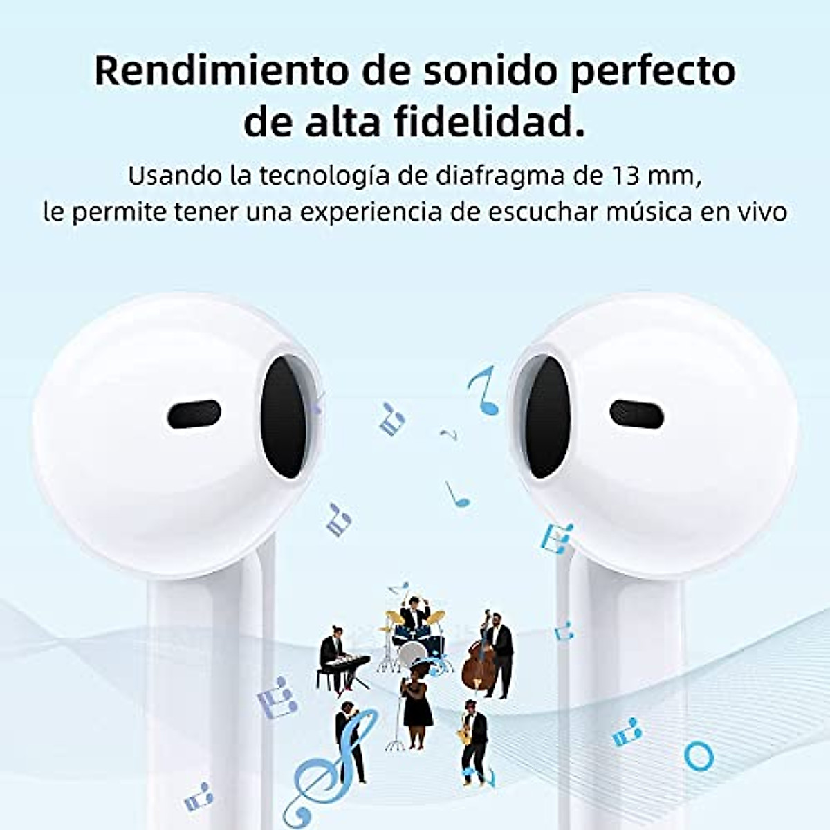 Wireless Earbuds,Bluetooth 5.3 Headphones Noise Cancelling Air Buds Pods 3D Stereo Ear pods in-Ear Ear Bud Built-in Mic IPX7 Waterproof Earphones Sport Headsets for iPhone/Samsung/airpod Case/Android