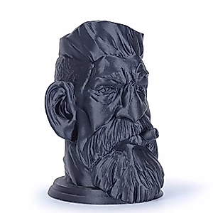 ZIRO Carbon Fiber PLA Filament 1.75mm,3D Printer Filament Carbon Fiber PLA 1.75mm 0.8KG Spool - Black