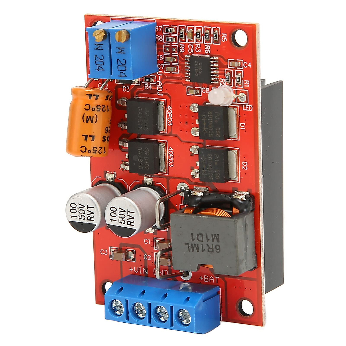 MPPT Solar Panel Controller Module, Solar Charger Module with Reverse Connection Low Power Consumption Battery Charger Module for Lithium Battery, High Power LED