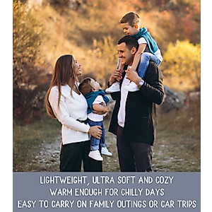 Woodland Creatures Personalized Blanket for Baby Boy, Infant & Toddler Minky Personalized Baby Blanket with Name - Custom Baby Blanket, Personalized Baby Blankets for Boys (30"x40" White Back)