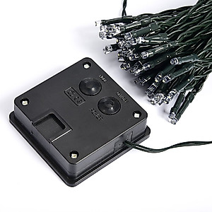 KYD 39ft 12m 100 LED Solar String Lights Christmas Lights Solar Powered Starry Lighting Waterproof Outdoor String Lights for Indoor Gardens Xmas Tree Homes Wedding Party Decor