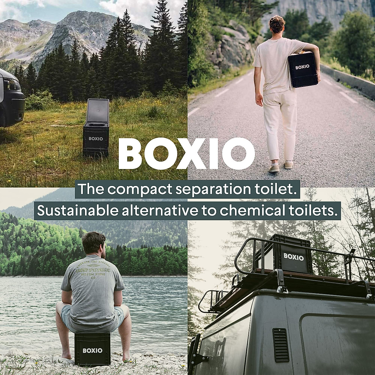 BOXIO – Solo Up: Storage Box – Euro Box 15.7" x 11.8" x 4.7" – Perfect Plastic Transport Box for Camping, Boat or Garden – Stackable with Other Euro Containers and Stacking Boxes