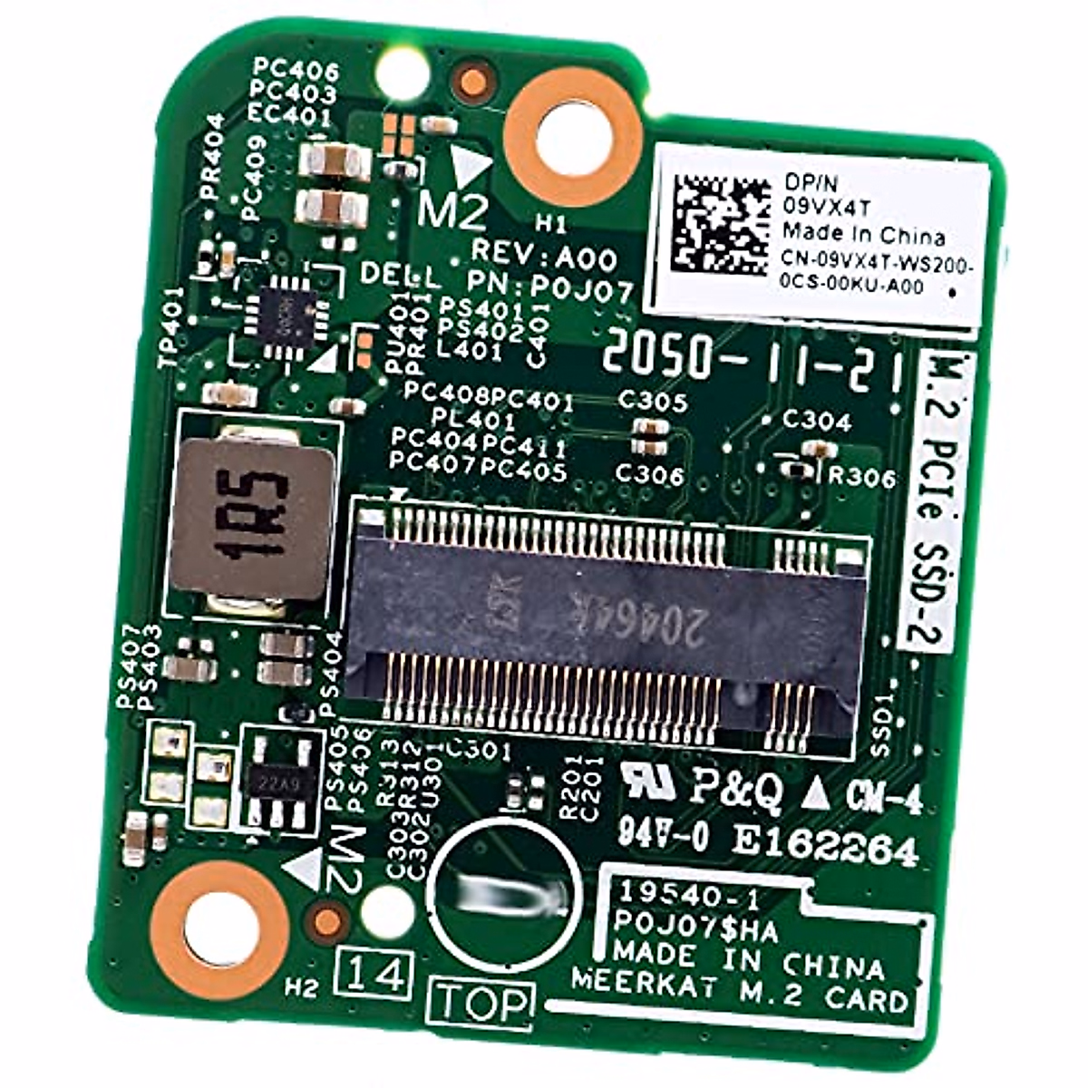 Deal4GO M.2 PCIe NVMe HDD Bracket Cover w/ SSD Daughter Board 9VX4T 09VX4T for Dell Optiplex 7070 7090 3090 Ultra, 2.5inch (0WH11F)