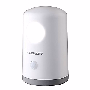 Beams MB750 20 Lumen LED Wireless Battery Powered Portable Motion Sensing Nightlight, 1-Pack, White