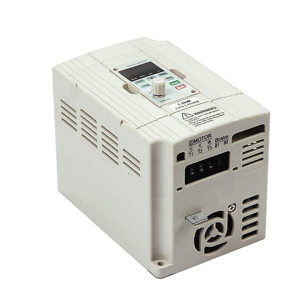 LAPOND Single Phase to 3 Phase Converter, 2.2KW 3HP VFD 220V 10A Output Variable Frequency Drive Vector Control Inverter for Spindle Motor CNC Speed Control,SVD-ES Series