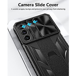 WTYOO for Samsung Galaxy S22-Plus Case: Military Grade Drop Proof Protective Rugged TPU Matte Shell | Shockproof Durable Protection Tough Cell Phone Cover with Built-in Kickstand