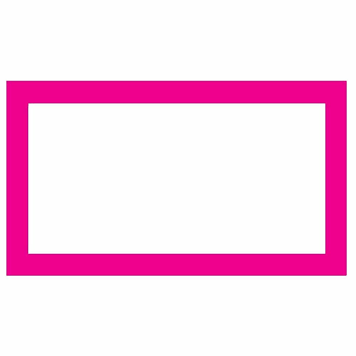 Place Cards - Solid Color - Flat Style - Party Supplies - Table Seat Placement - Any Occasion or Event - Set of 50 (Hot Pink)