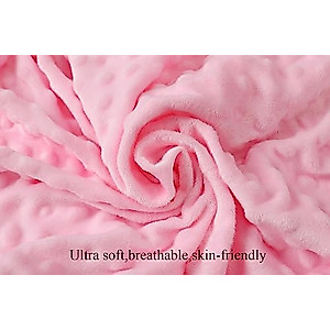 Minky Nursing Pillow Cover Set 2 Pack Nursing Pillow Slipcovers, Ultra Soft Compatible with Boppy Pillow,Standard Pillow for Baby Boy Girl White and Pink