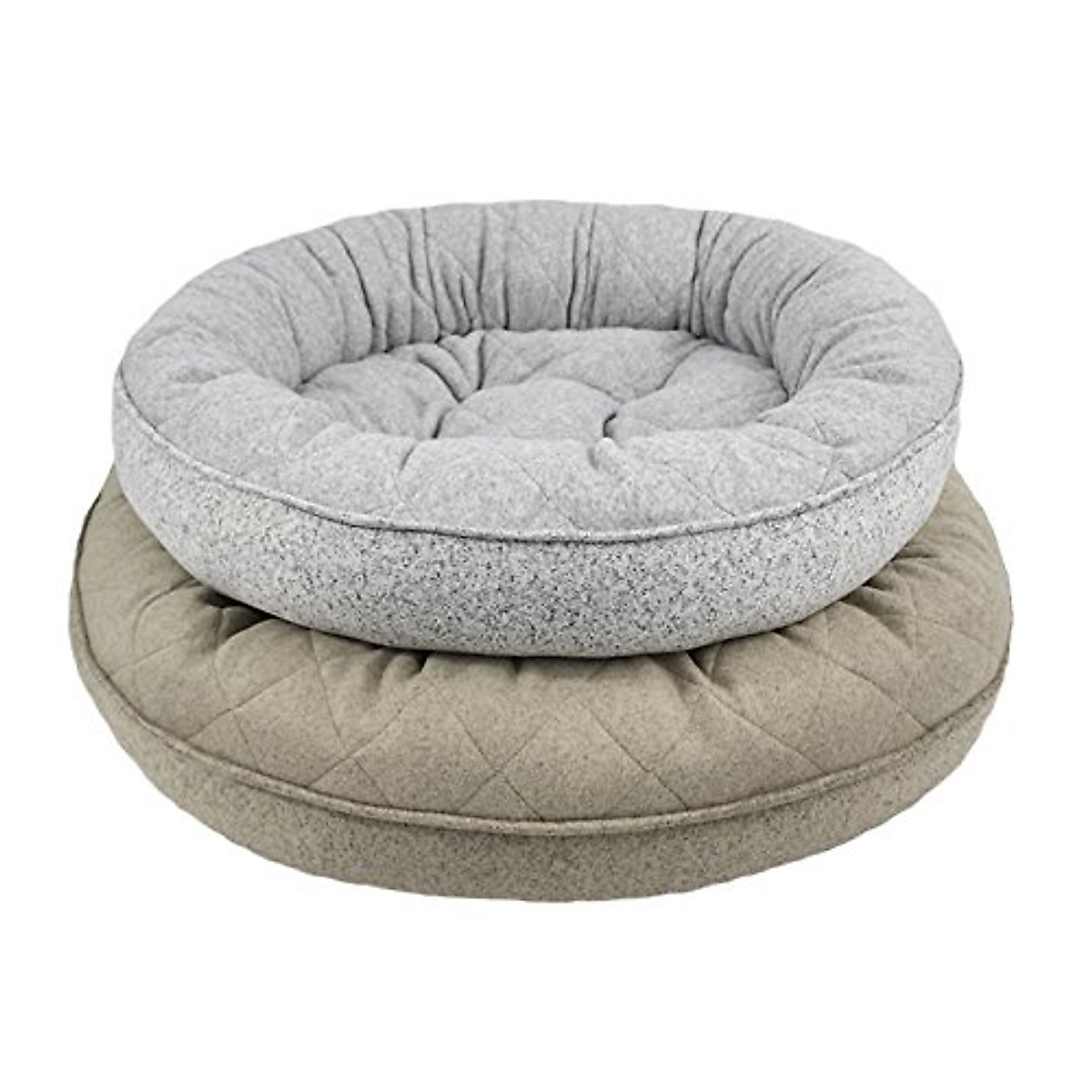 Arlee 59-00935GRY Donut Lounger and Cuddler Pet Bed, Large/X-Large, Gray