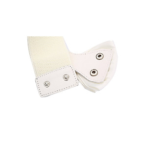 Allegra K Women Elastic Waist Belt Wide Stretch Cute Bowknot Waistband Fit Waist:24-32 inches Beige