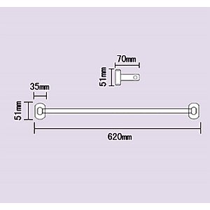 HYJMJJ Wall Mounted Coat Rack, Towel Rack, Single Rod Towel Rack, Bathroom Shelf, Copper Towel Rack, Bathroom Hardware Pendant, Large Towel Rack,for Home Kitchen (Size : 41cm)