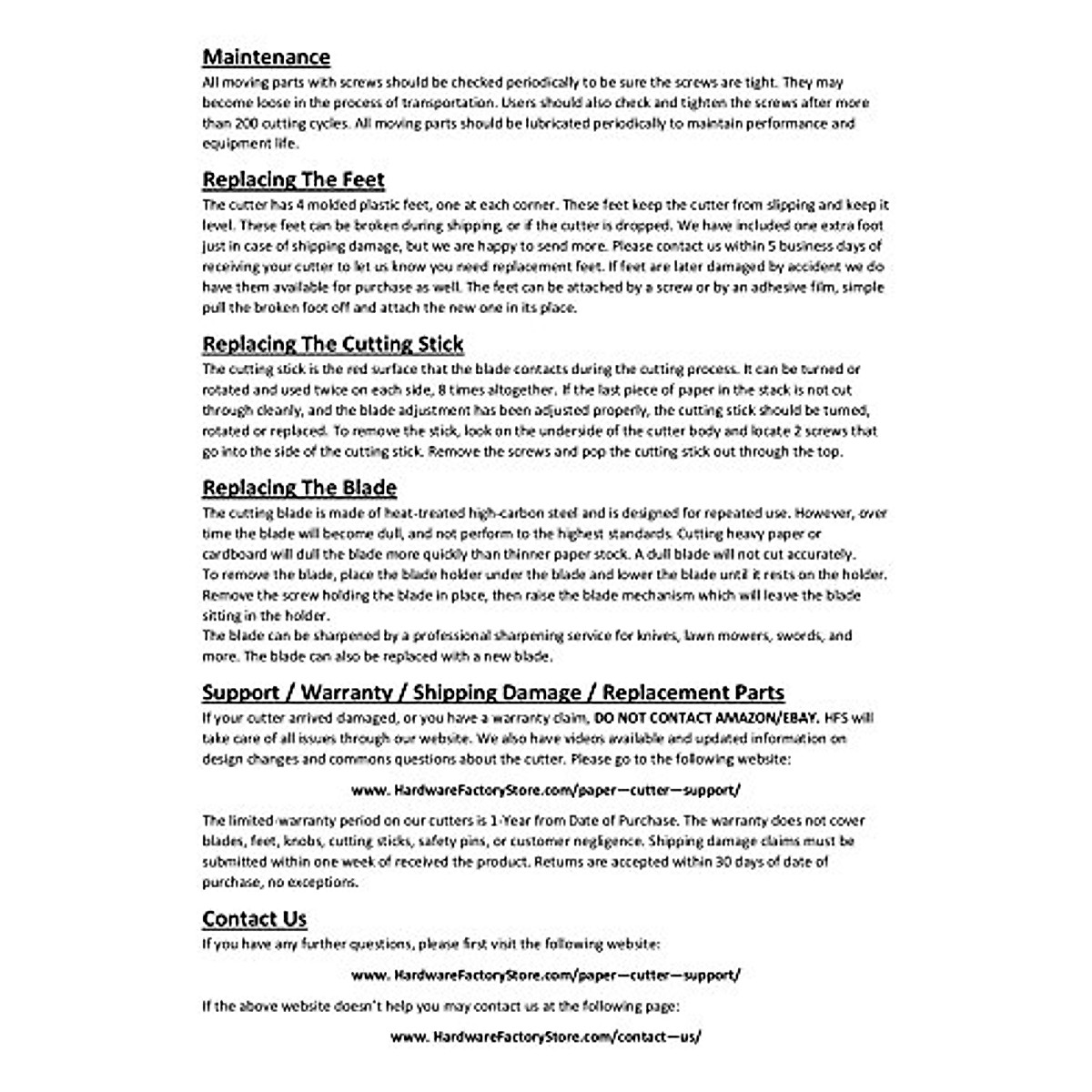 HFS (R) Heavy Duty Guillotine Paper Cutter -12'' (12'' Paper Cutter)