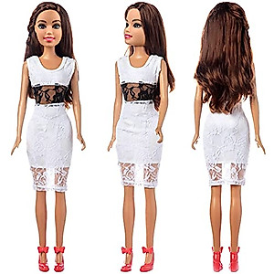 ZITA ELEMENT 3 Sets Fashion 28 Inch Girl Doll Clothes Dress Outfits - Quality Handmade Casual Wear Clothes Set Party Dress Clothing