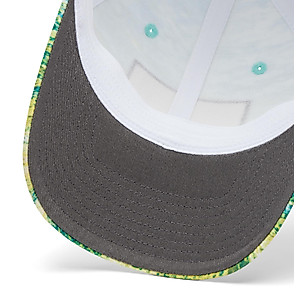 Columbia Unisex PFG Camo Mesh Ball Cap, Gulf Stream/Deepsea Fade, Large/X-Large