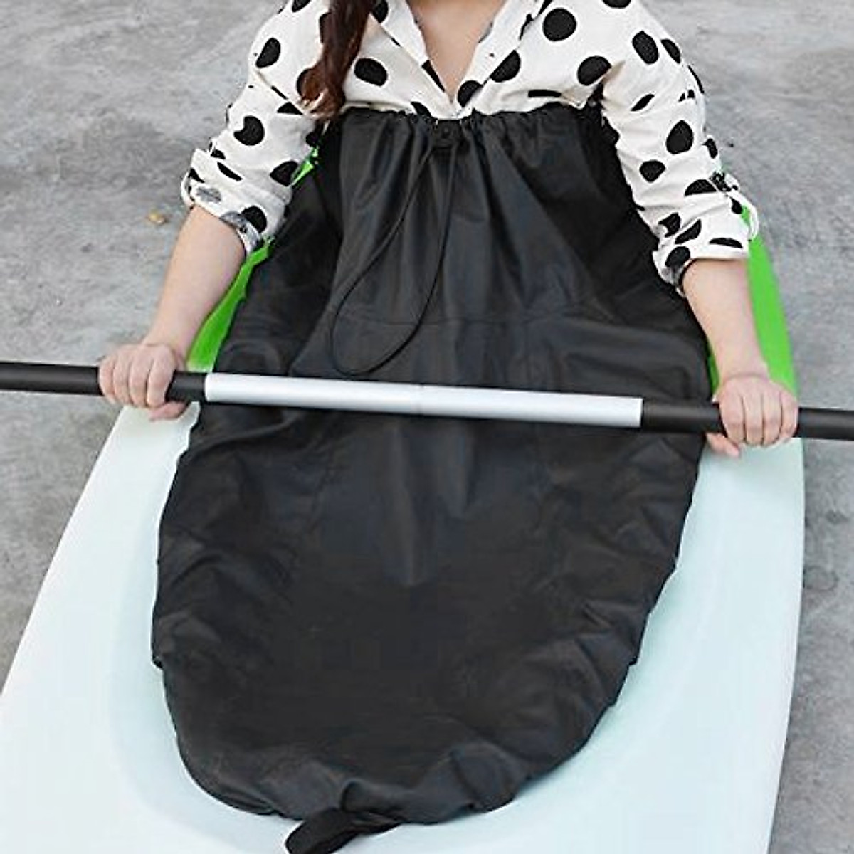 Kayak Spray Skirt,Universal Adjustable Nylon Kayak Sprayskirt Waterproof Cover Water Sports Accessory(Gray) Kayak Rain Skirt Kayak Spray Shirt Hatch Cover