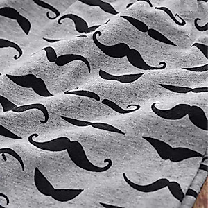 Tikoubabe 3-6 Months Baby Boy Clothes Newborn Outfits Infant Cute Hipster Romper + Long Pants + Hat 3 Pieces Ladies I Have Arrived Printed Mustache hat 3-6 Months 80cm