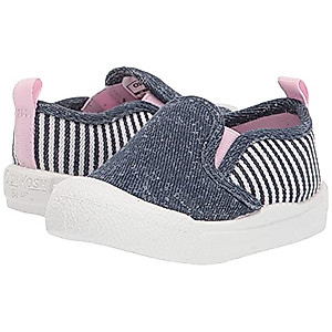 OshKosh B'Gosh Girls Ezma Slip-On Shoe, Navy/White, 10 Toddler