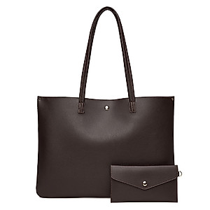 Montana West Leather Tote Bag Large Tote Purse for Women Purses and Handbags Shoulder Bag Purse and Wallet Set MWC-098CF