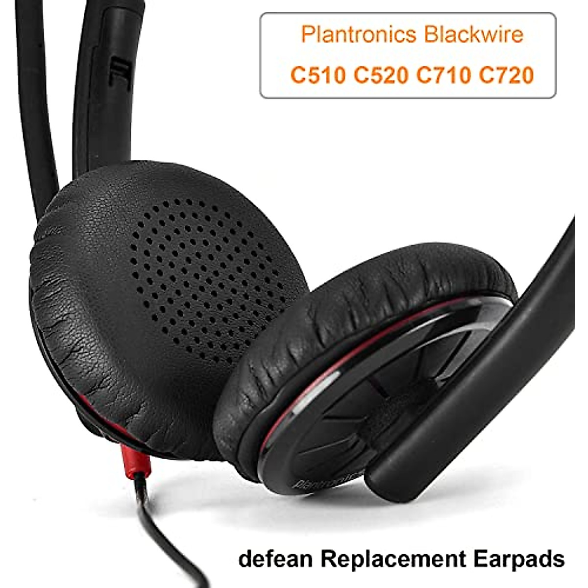 C510 Ear Pads - defean Replacement Ear Cushion Covers Repair Parts Compatible with Plantronics Blackwire C510 C520 C710 C720 Headsets