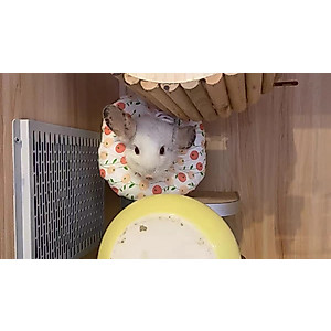 Adjustable Rabbit Protection Cone Collar,Soft Pet Recovery Collar for Rabbits/Chinchilla/Guinea Pigs/Kittens After Surgery Wound Healing,Elizabeth Neck E-Collar for Small Animals (XS, Pink Cherry)