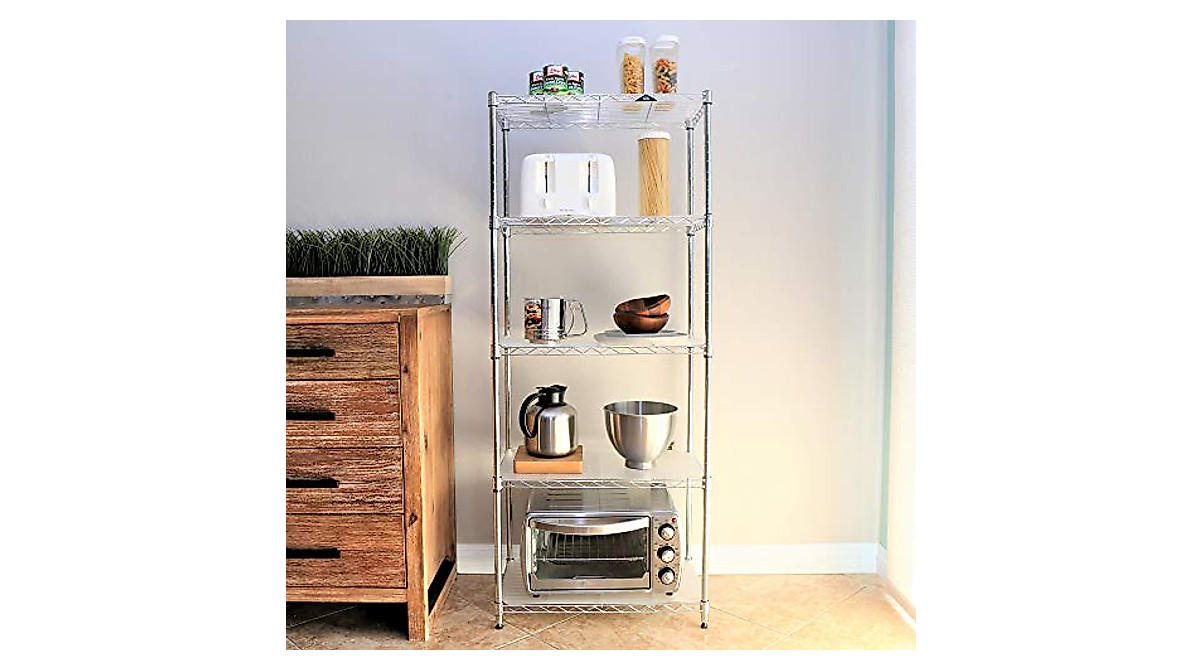 Apollo Hardware Chrome 5-Shelf Wire Shelving