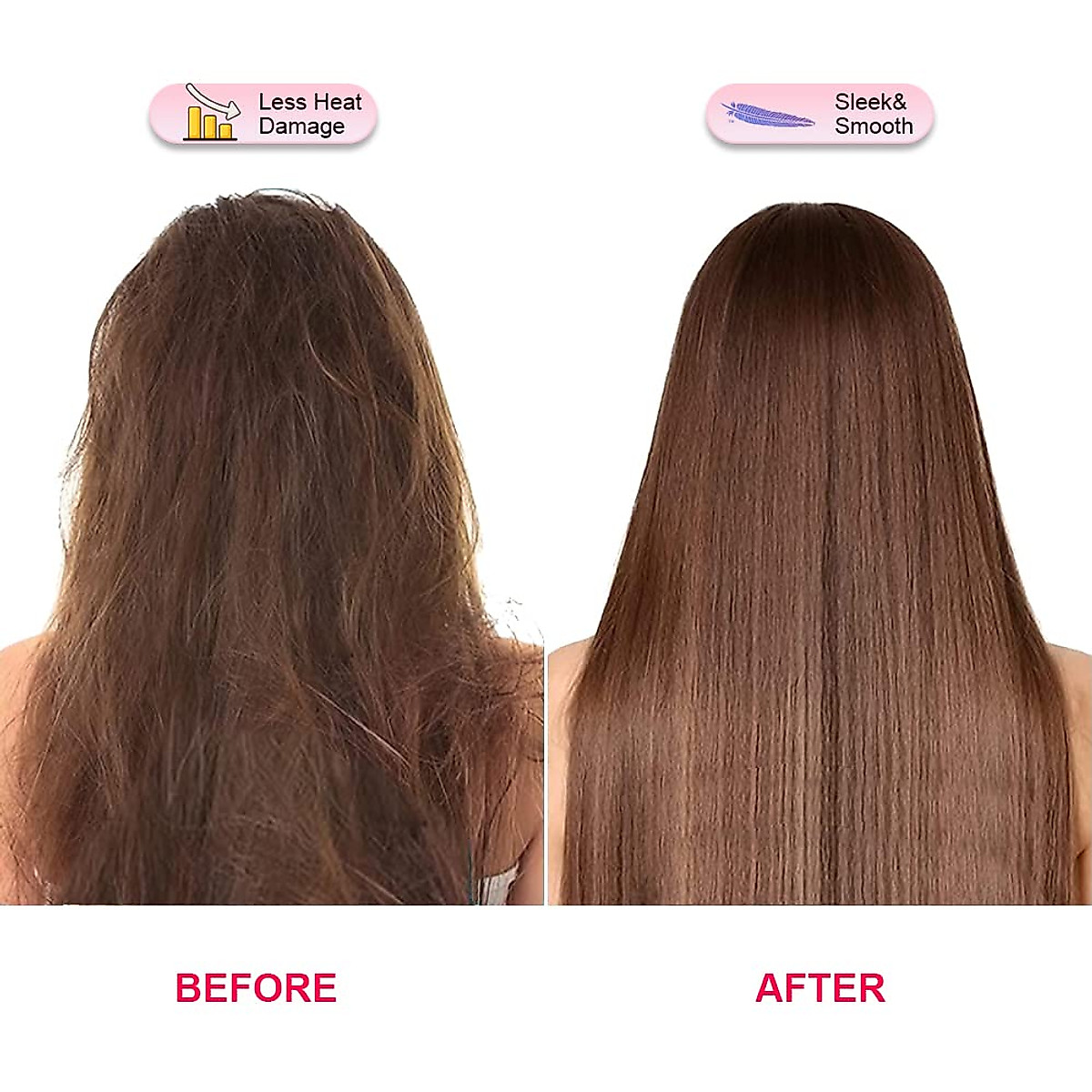 Professional Negative Ionic Hair Dryer, 1875W Salon Lightweight Blow Dryer with Pro AC Motor, Fast Dryer with Concentrator Nozzle and 2 Speed & 3 Heat Settings, Black