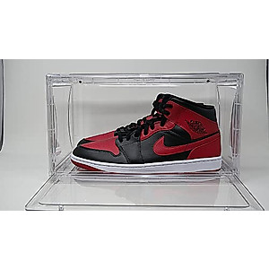 Proof Culture | Premium Shoe Storage Box, Clear Plastic Stackable Shoe Organizer for Closet, Space Saving Foldable Shoe Sneaker Containers Bins Holders (Large)