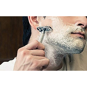 Old Fashion Double Edge Razor and 12 Stainless Razor Blade Ultimate Shaving Experience