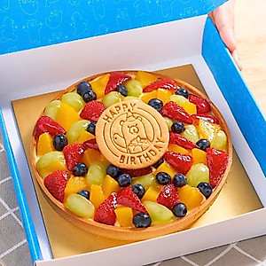 Uyauld Stainless Steel Perforated Tart Ring, 8 inch Heat-Resistant Cake Mold Ring, 21CM Nonstick Pastry Dessert Utensil, Circle Baking Tool for French Fruit Tarte, Round (21cm/8 inch)