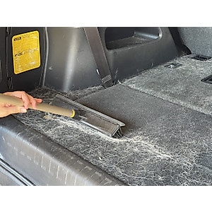 Universal 3 in 1 Broom, Pet Hair Remover Silver and Black