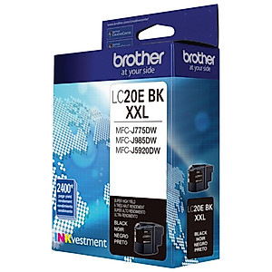Brother LC20EBK Super High Yield Black Ink Cartridge
