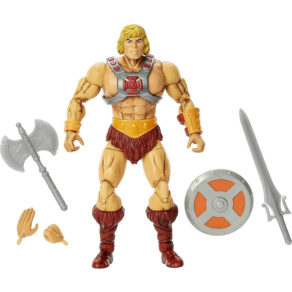 Masters of the Universe Masterverse He-Man Action Figure, 40th Anniversary Figure with Accessories, Motu Character Toy Collectible ​​​
