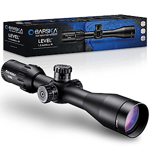 Barska AC12780 Level 1-6x44 Rifle Scope with FMC Lens and Illuminated MOA Reticle, 30mm Tube
