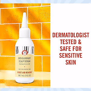 First Aid Beauty FAB Anti-Dandruff Scalp Treatment – Fights Dandruff, Instantly Soothes Dry Scalp – 3 oz