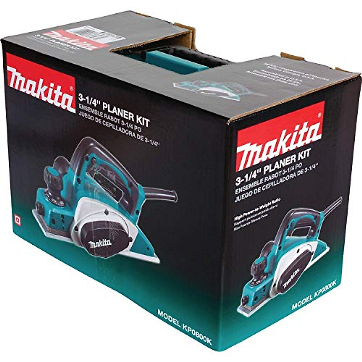 Makita KP0800K 120V 6.5 Amp 3-1/4 in. Corded Planer (Renewed)