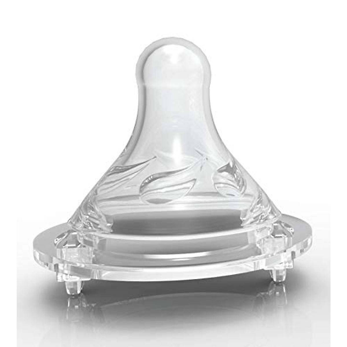 Avima Baby Silicone Nipples for Wide Neck Bottles, Slow Flow 0-6 Months (Set of 6)