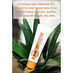 Yu-Be Moisturizing Skin Cream Tube - Hydrating Cream for Night & Day | Relieving Moisturizer for Dry Skin | Safe for Face & Body | Softens Hands & Feet | Vegan | Paraben Free (1 fl oz/28mL)