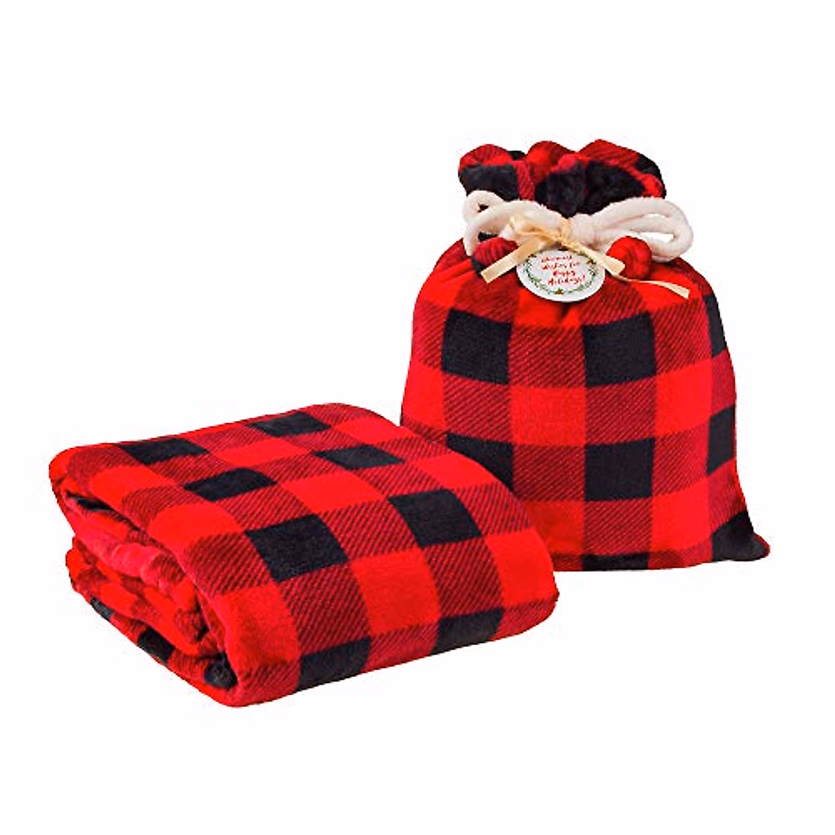 NANTA Fleece Blanket with Pouch Flannel Perfect for Sofa Couch Throw Blanket Super Cute Soft Blanket