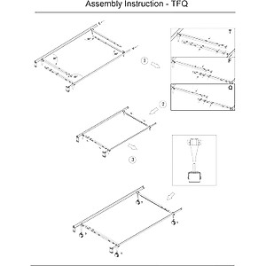 Liveasy Furniture Heavy Duty Adjustable Metal Full/Twin/Queen Size Bed Frame with Rug Roller Wheels (Twin/Full/Queen)