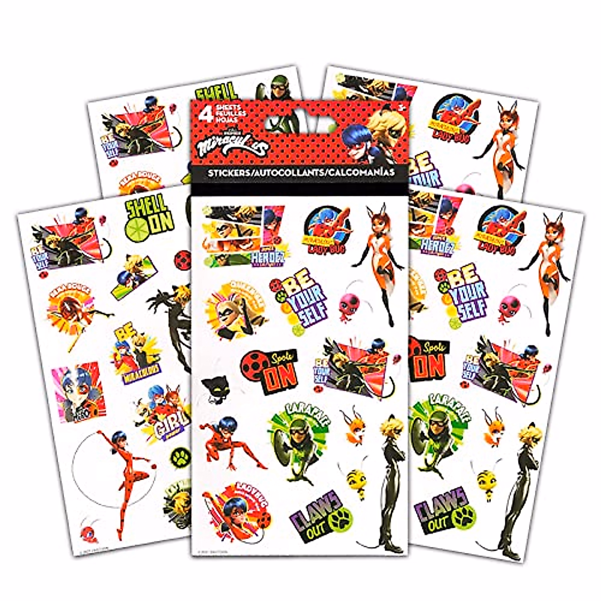 Zagtoon Miraculous Ladybug Beach Towel Set - Bundle with Miraculous Ladybug Microfiber Pool Towel with Bonus Stickers & More (Miraculous Ladybug Bath Set)