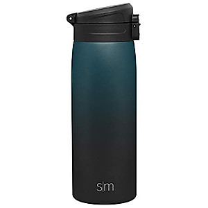 Simple Modern Insulated Thermos Travel Coffee Mug with Snap Flip Lid | Leakproof Reusable Stainless Steel Tumbler Cup | Gifts for Women Men Him Her | Kona Collection | 16oz | Moonlight