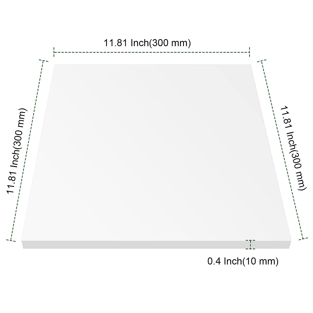 PINGEUI 2 PCS 12 x 12 x 3/8 Inch Clear Acrylic Plexiglass Sheets, Durable Square Cast Plexiglass Panels, Plastic Plexiglass Board with Protective Films for DIY Projects, Signs, Home Decor
