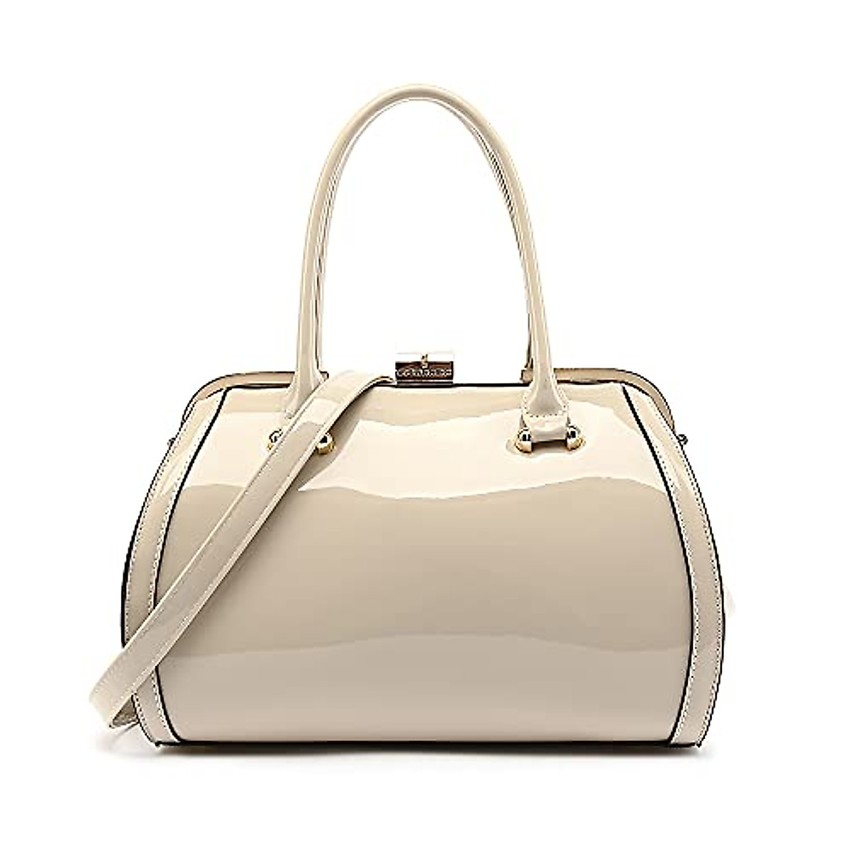 MKF Collection Satchel Shoulder Bags for Women - Handbag Purse -Lady Fashion Crossbody Pocketbook Bone