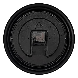 Foxtop Retro Silent Non-Ticking Round Classic Clock Quartz Decorative Battery Operated Wall Clock for Living Room Kitchen Home Office 12 inch (Bronze)