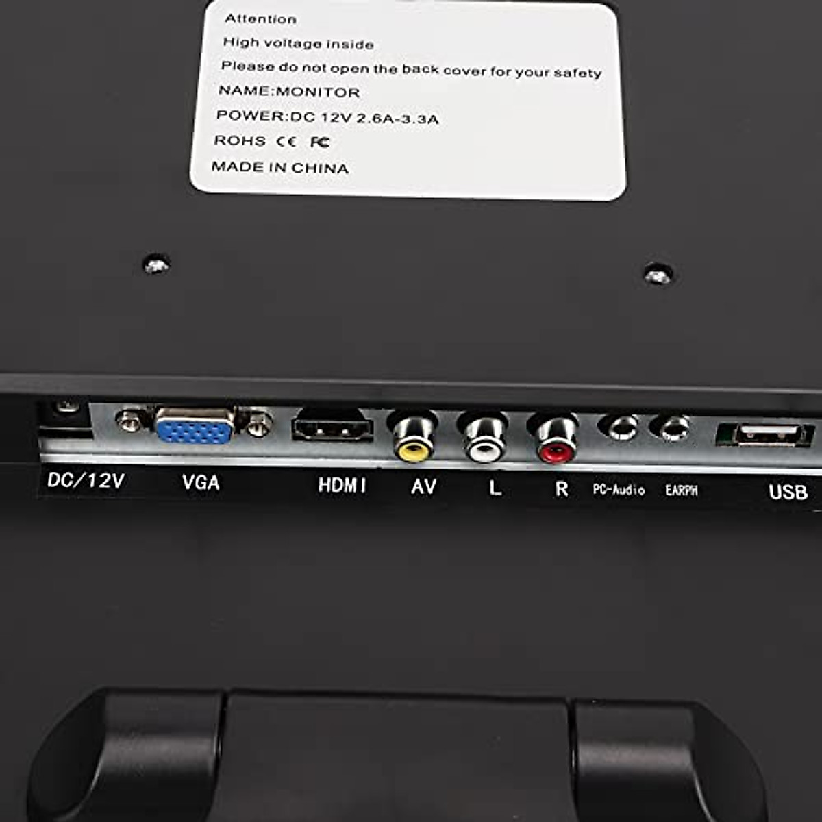 Kufoo 17 Inch PC Monitor, 1280x1024 Dual Speakers VGA AV BNC USB DC Input LED Computer Monitor for Laptops for Monitoring (US Plug)