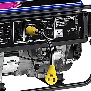 Flameweld Welder Adapter Cord, L14-30P Locking Male Plug to 6-50R Female Plug, 4 Prong 30 Amp to 50 Amp Up to 7500W SJTW 10/3 Generator Cord, UL