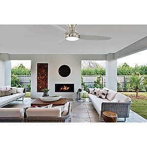 MINKA-AIRE F467L-BNW Concept III 54" Hugger with LED Lights, Brushed Nickel