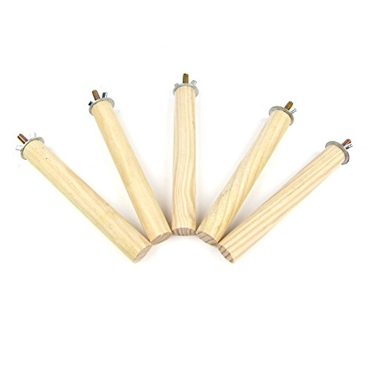 Alfie Pet - Joseph Natural Wood Perch 5-Piece Set for Birds - Size: Medium